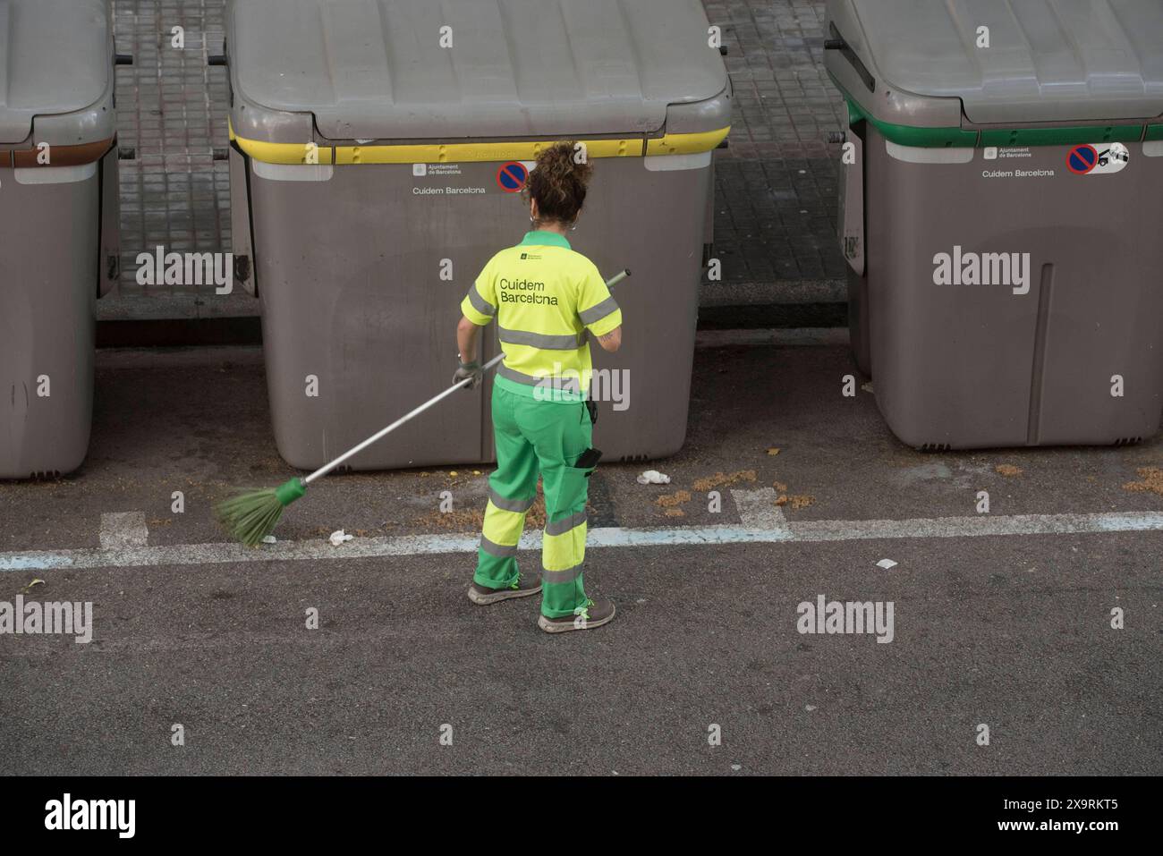 a garbage at the waste collection, waste separation and recycling ...