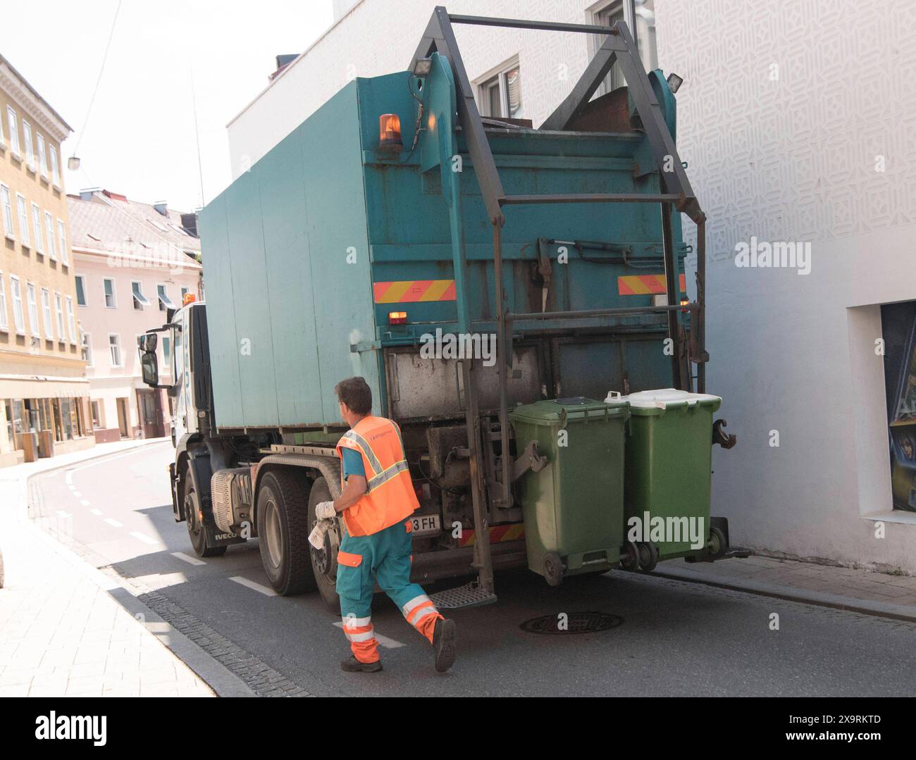 a garbage at the waste collection, waste separation and recycling ...