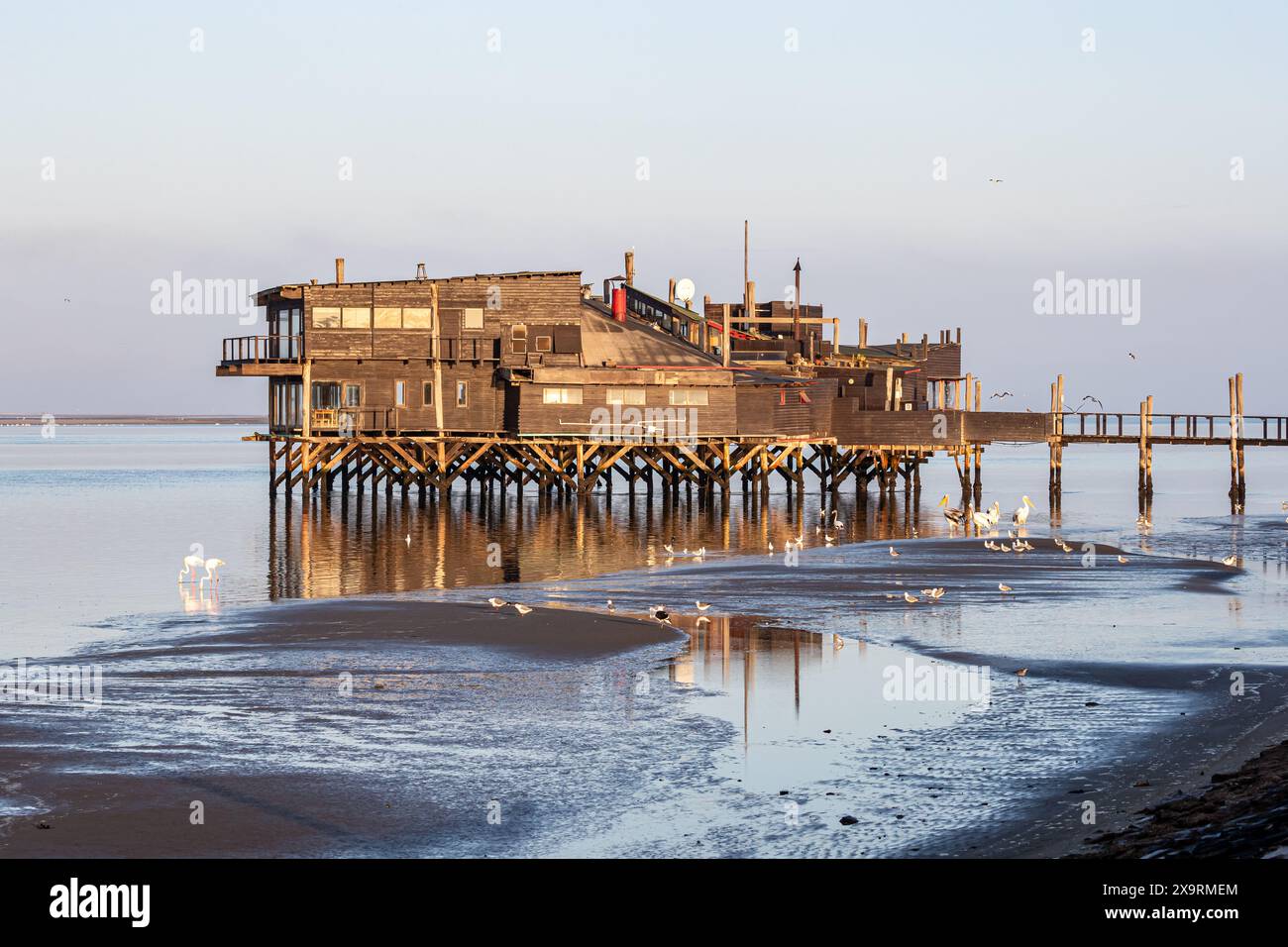 Namibia, Erongo Region, Walvis Bay, The Raft restaurant Stock Photo - Alamy
