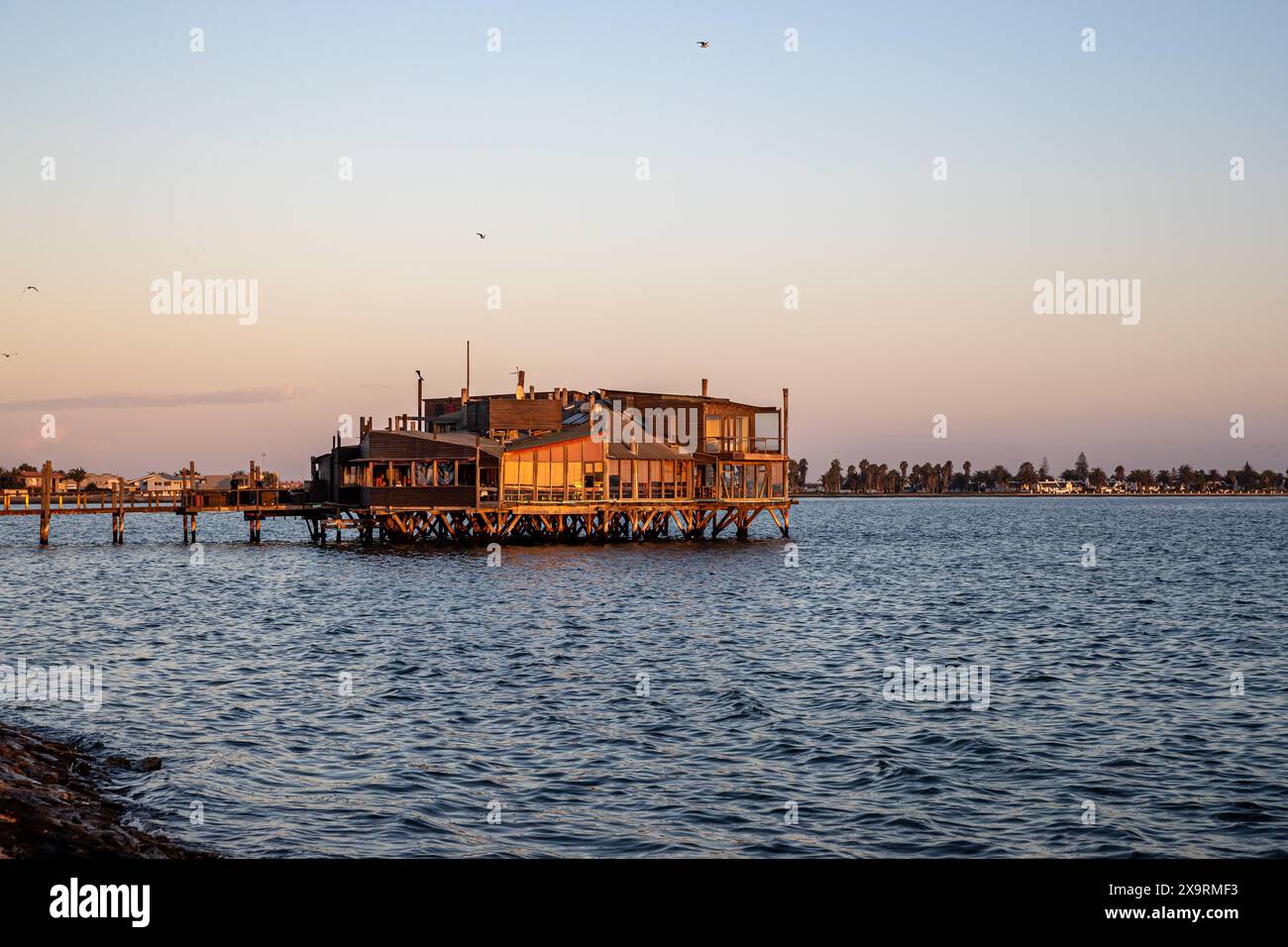 Namibia, Erongo Region, Walvis Bay, The Raft restaurant Stock Photo - Alamy