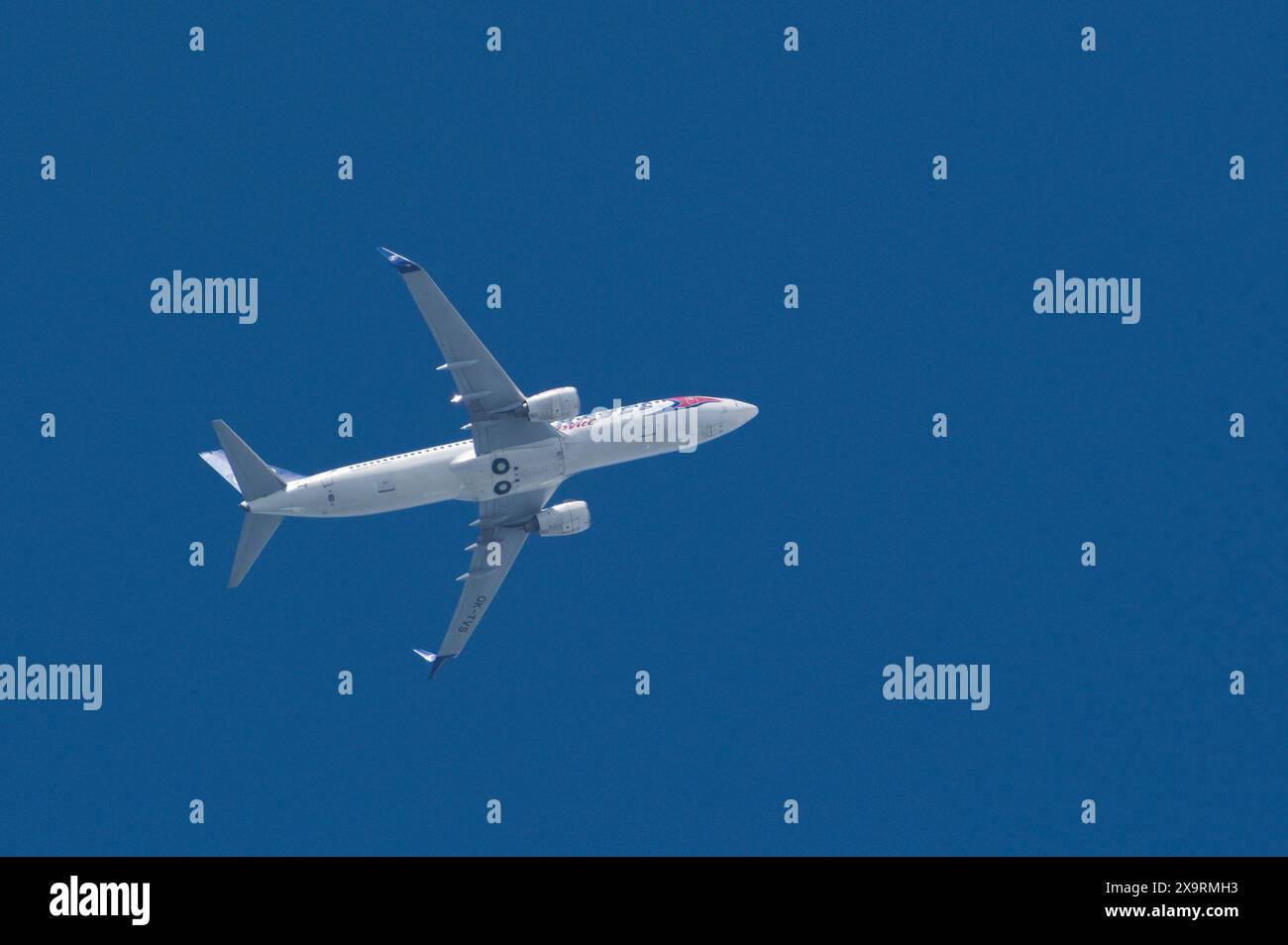 Plane transportation altitude international jet hi-res stock ...