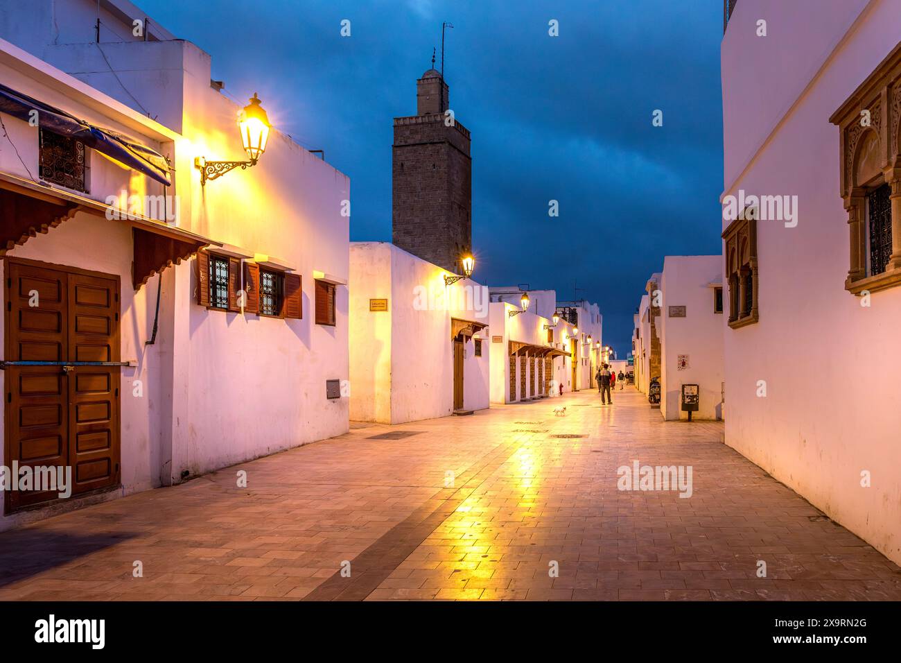 Rabat, Morocco - March 22, 2024: Typical street and architecture in the ...
