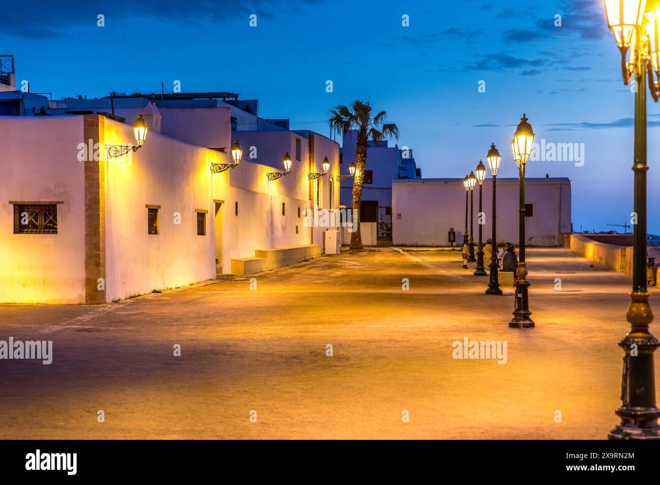 Rabat, Morocco - March 22, 2024: Typical street and architecture in the ...