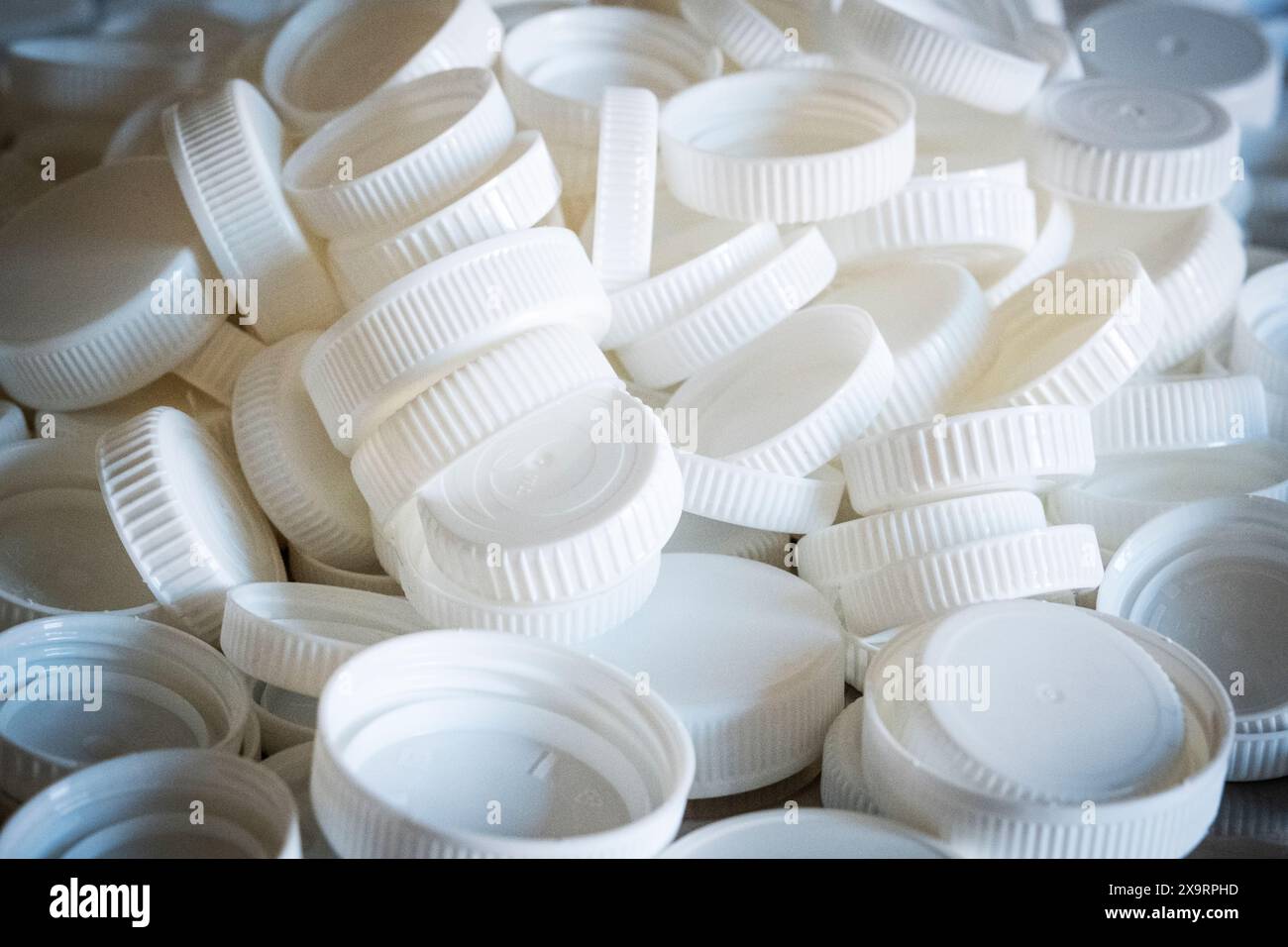 FILES 20240503Plastic lids, screw caps from beverage packaging. From ...