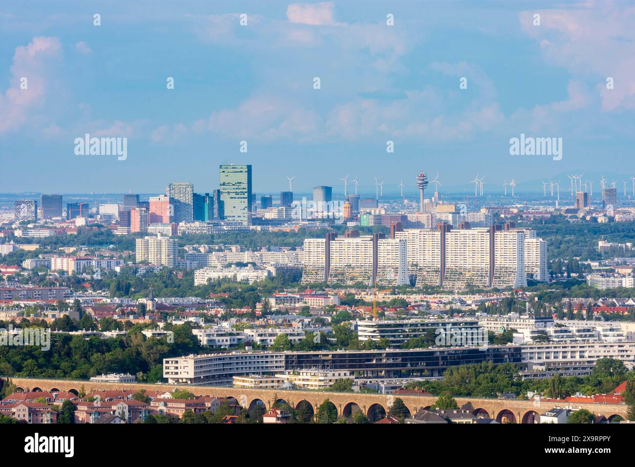 high-rises at Wienerberg, Wohnpark Alterlaa residential development ...