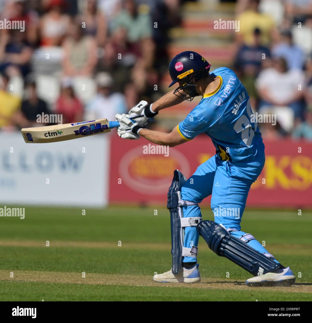 NORTHAMPTON, ENGLAND : 2nd-June-2024 : DAWID MALAN bats for Yorkshire ...