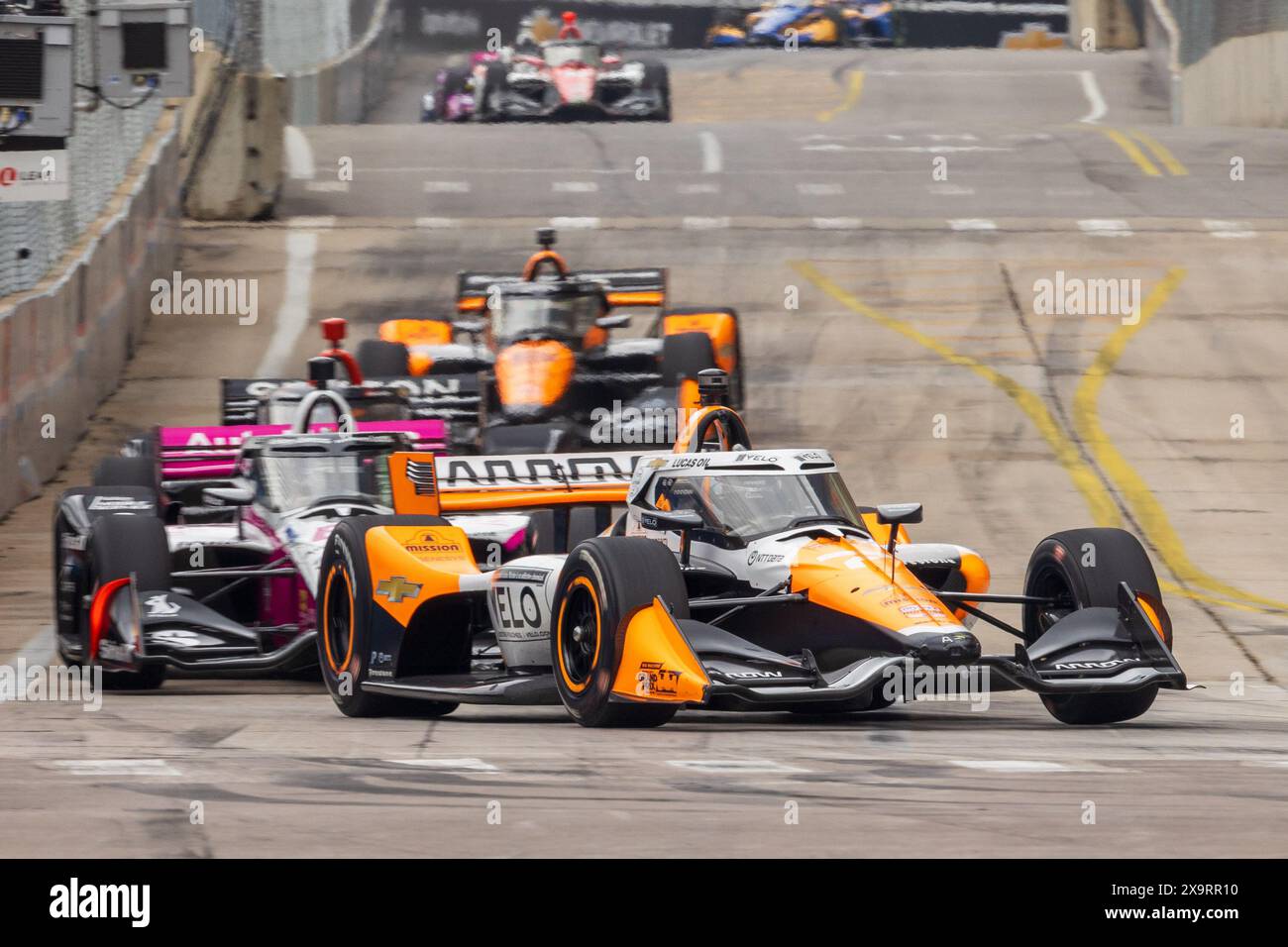 Detroit, Michigan, USA. June 2nd, 2024: Arrow McLaren driver Alexander ...