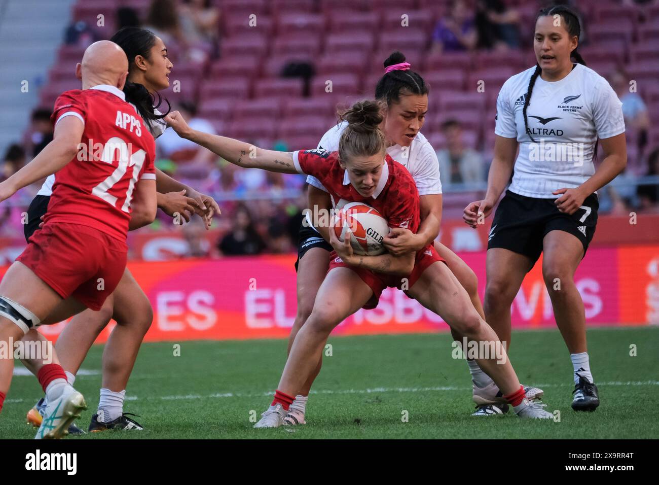 the HSBC Rugby SVNS Series match played between at Civitas ...