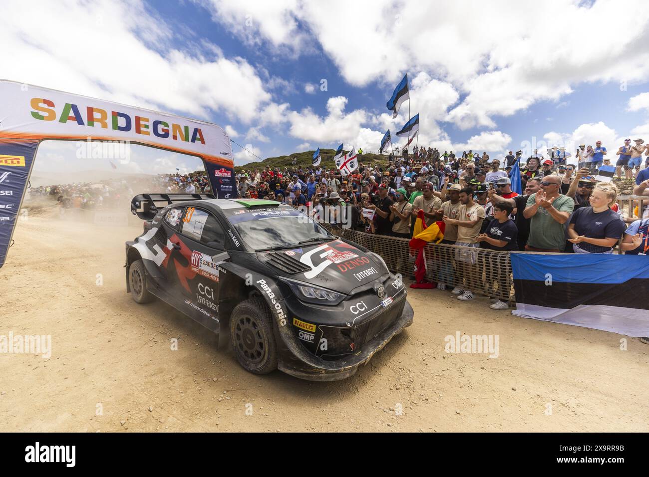 33 EVANS Elfyn, MARTIN Scott, Toyota GR Yaris Rally1, action during the Rally Italia Sardegna ...