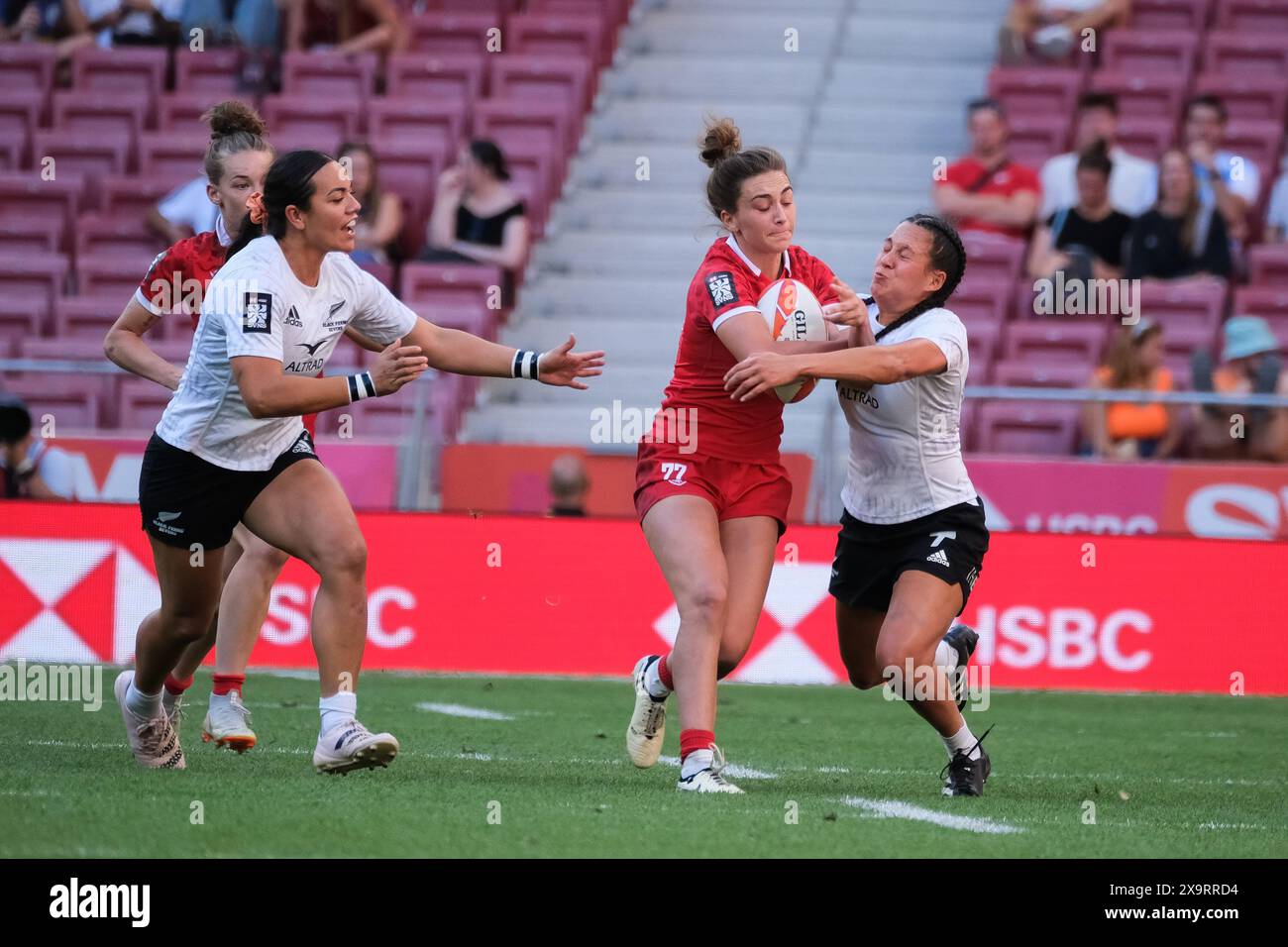 the HSBC Rugby SVNS Series match played between at Civitas ...