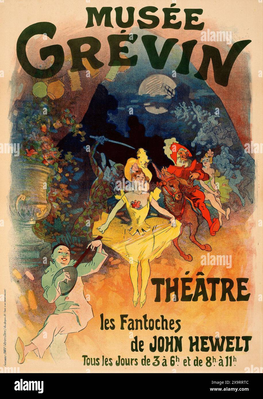 Vintage French Event Poster: Musée Grévin. Théatre les Fantoches de ...