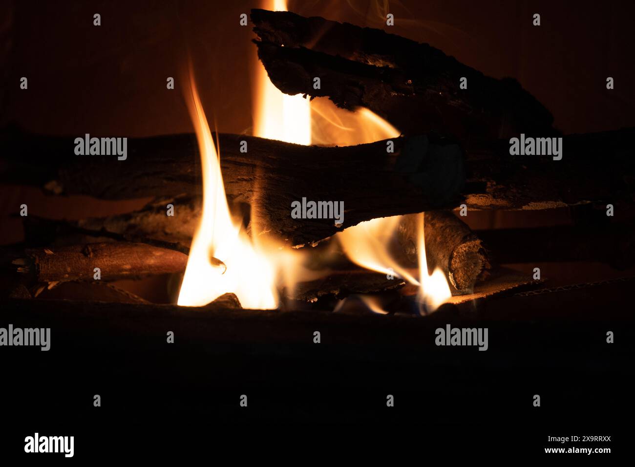 Abstract background fire photograph with strong contrast Stock Photo ...