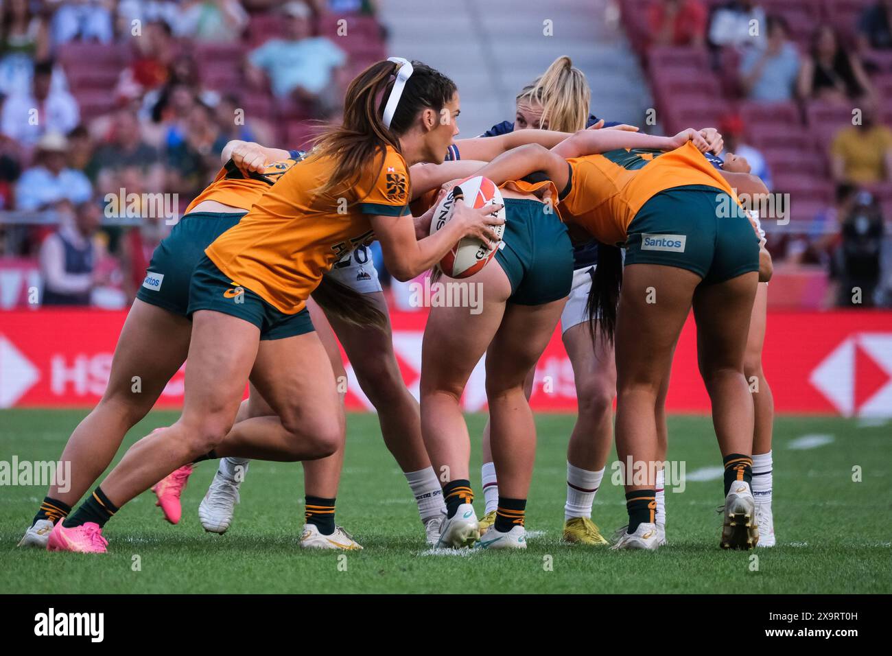 the HSBC Rugby SVNS Series match played between at Civitas ...