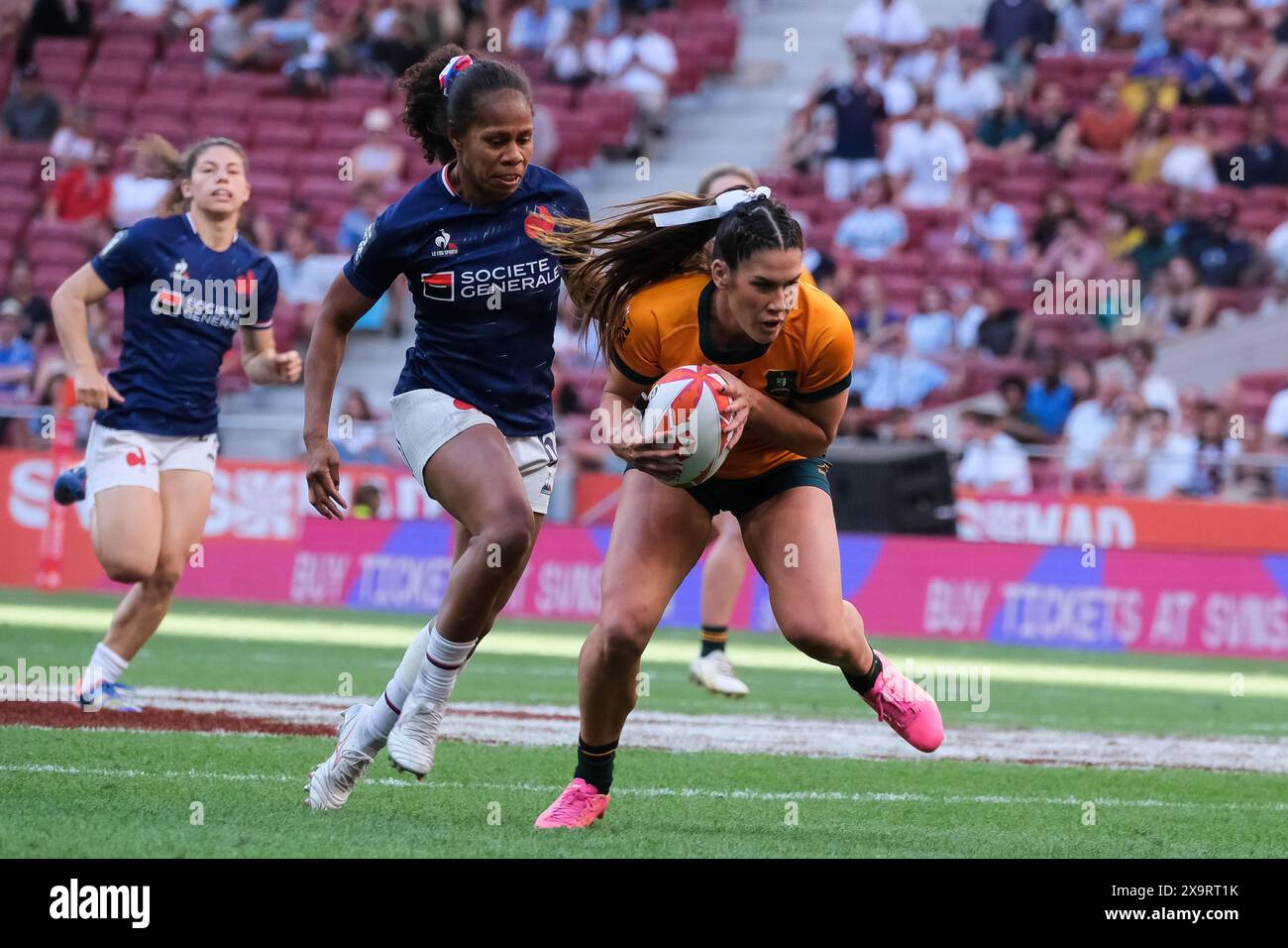 the HSBC Rugby SVNS Series match played between at Civitas ...