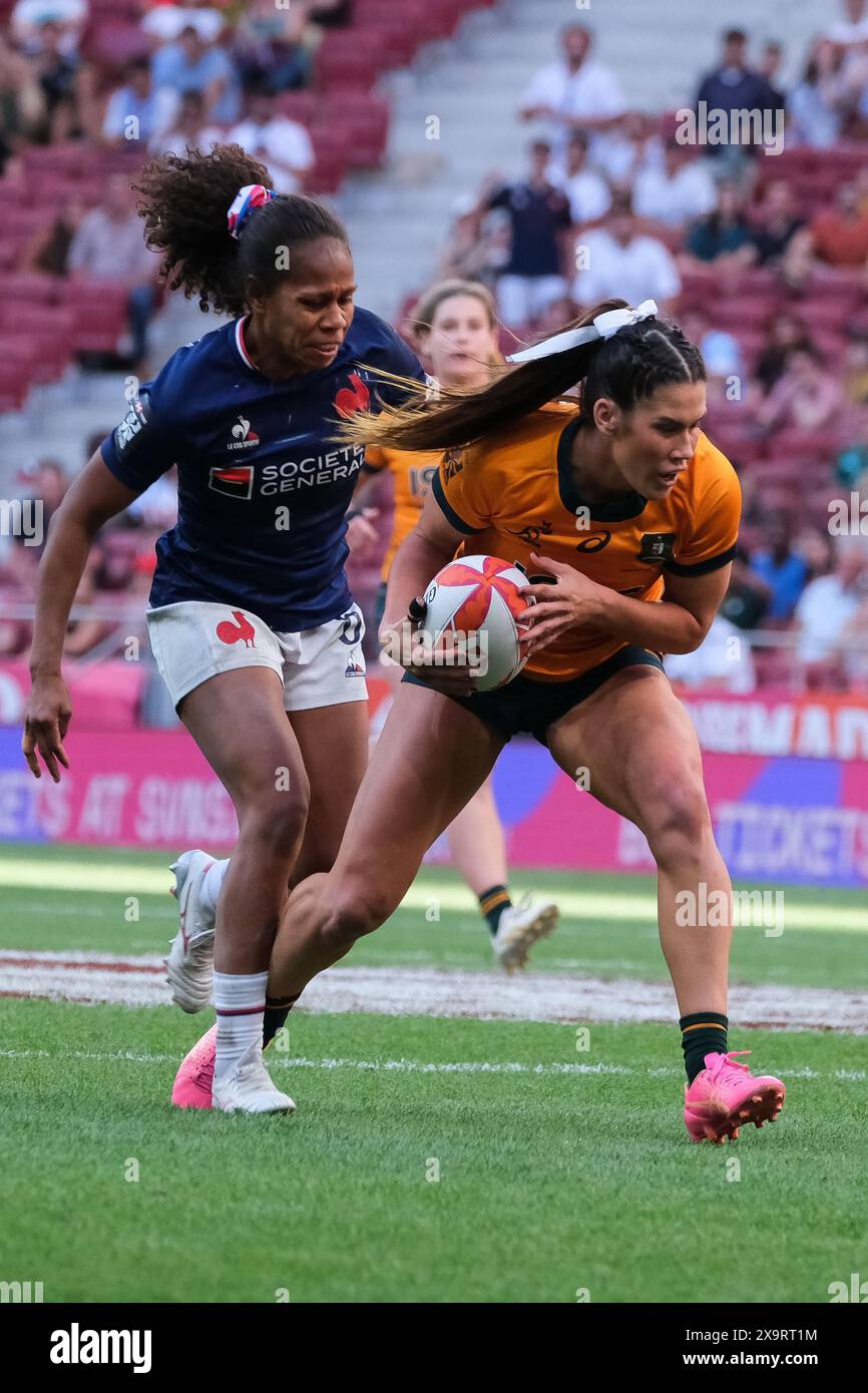 the HSBC Rugby SVNS Series match played between at Civitas ...