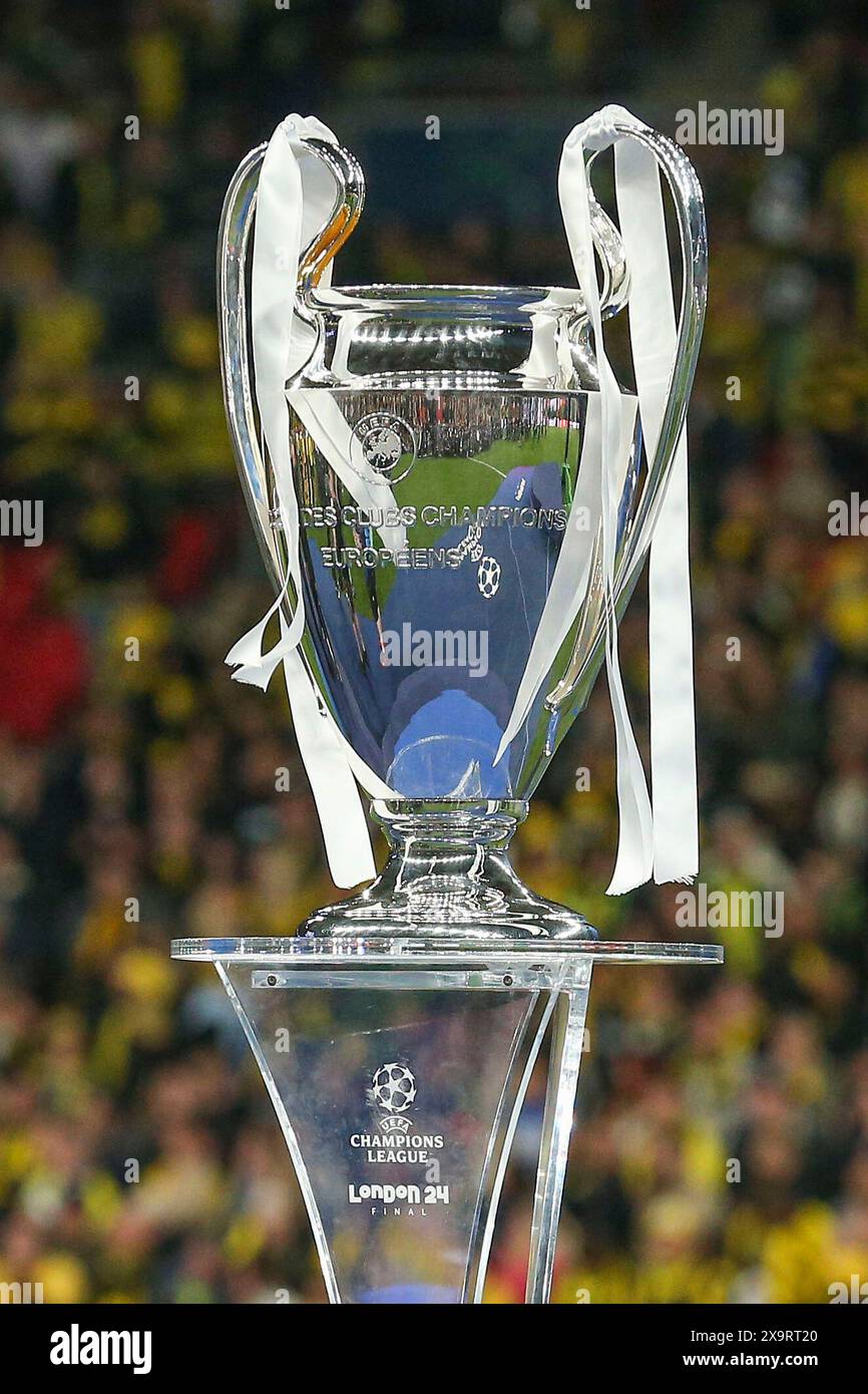 London, UK. 01st June, 2024. Champions League trophy with Real Madrid ...