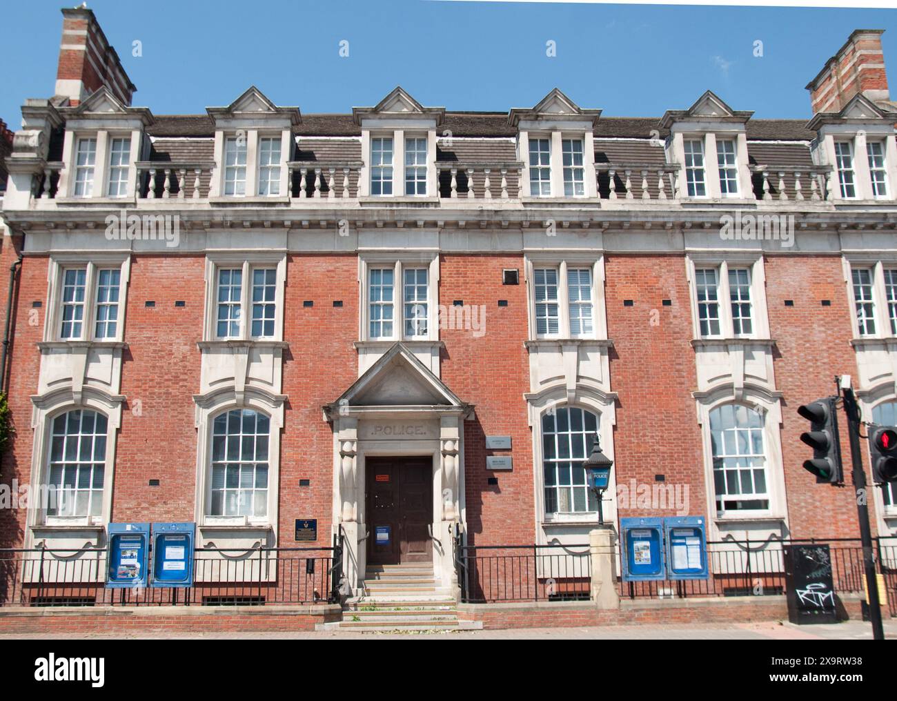 Metropolitan Police Station, Bow Road, Bow, East London, UK Stock Photo ...