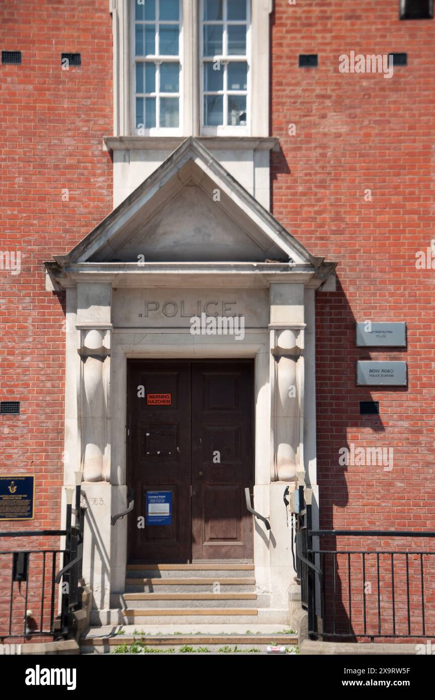 Metropolitan Police Station, Bow Road, Bow, East London, UK Stock Photo ...