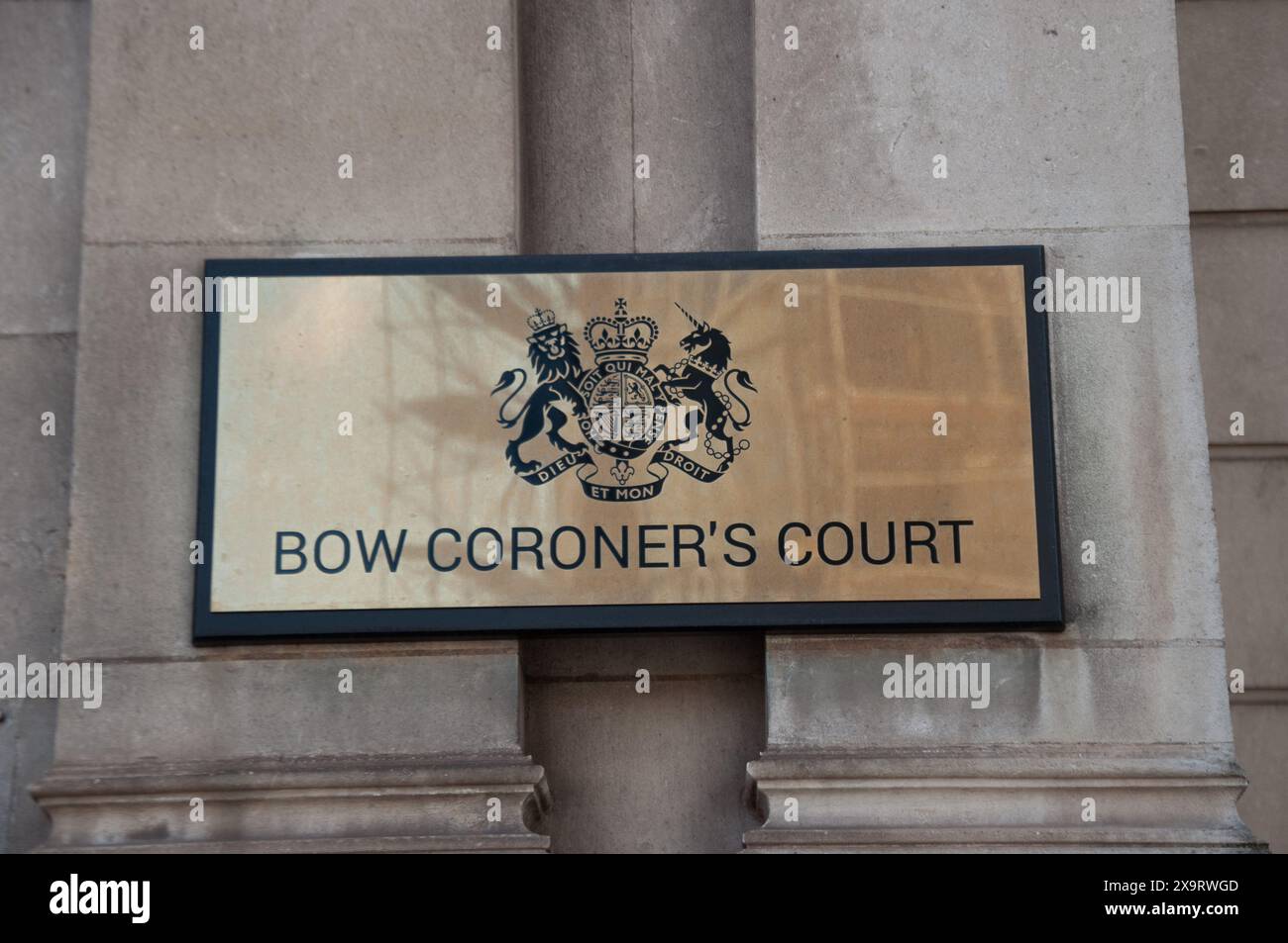 Notice for bow coroners court hi-res stock photography and images - Alamy
