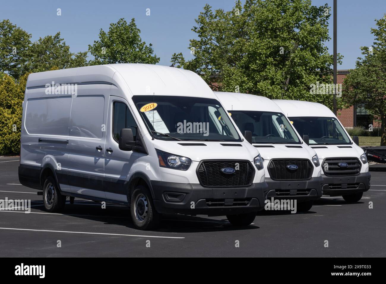 Zionsville - May 30, 2024: Used Ford Transit display. With pricing ...