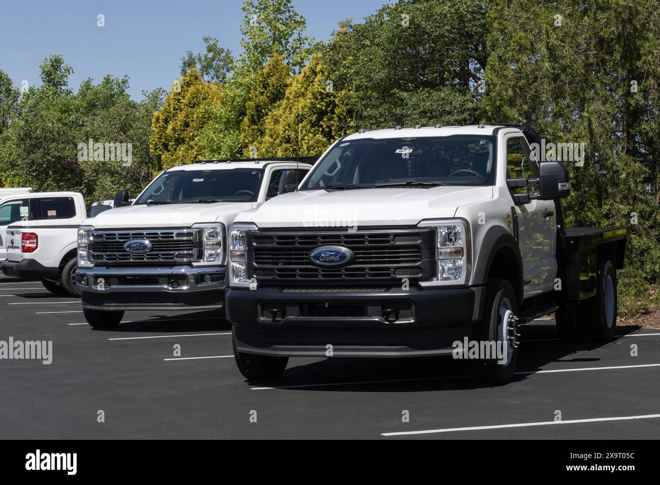 Zionsville - May 30, 2024: Ford F-550 4X4 Crew Chassis Cab display at a ...