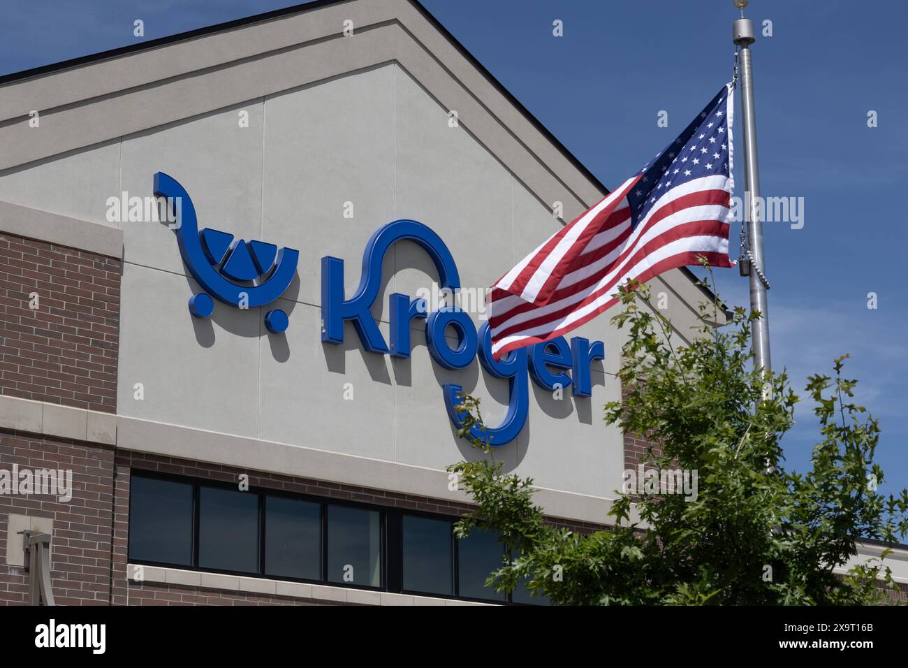 Centerville - May 31, 2024: Kroger Supermarket. Kroger is one of the ...