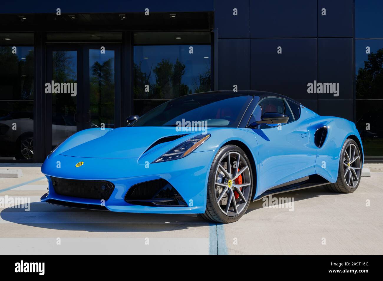 Indianapolis - May 30, 2024: Lotus Emira First Edition display at a ...