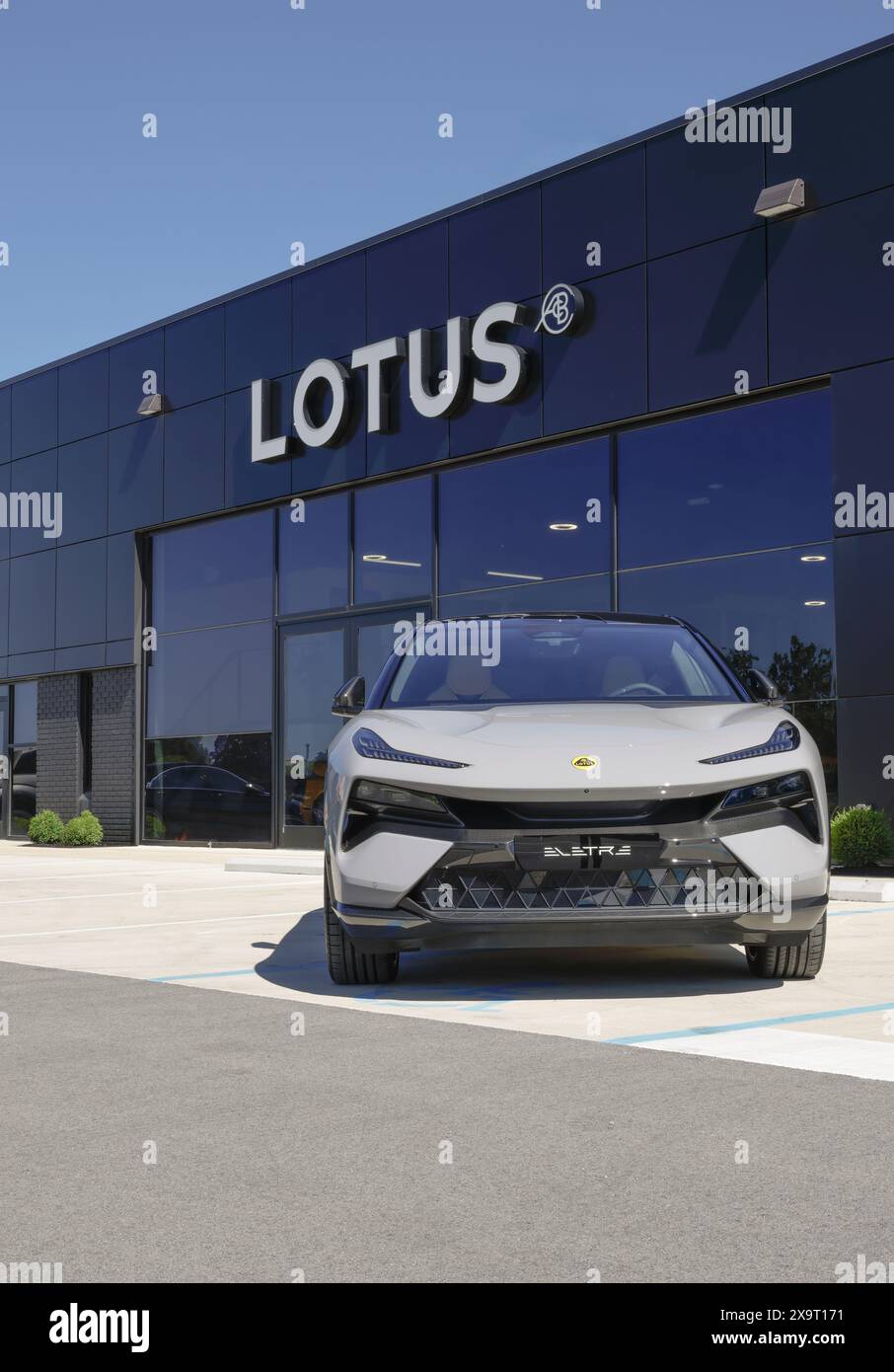 Indianapolis - May 30, 2024: Lotus Eletre display at a dealership ...