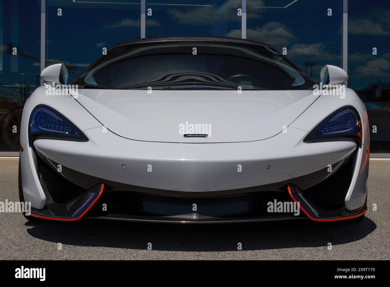 Indianapolis - May 30, 2024: McLaren 570S display at a dealership ...