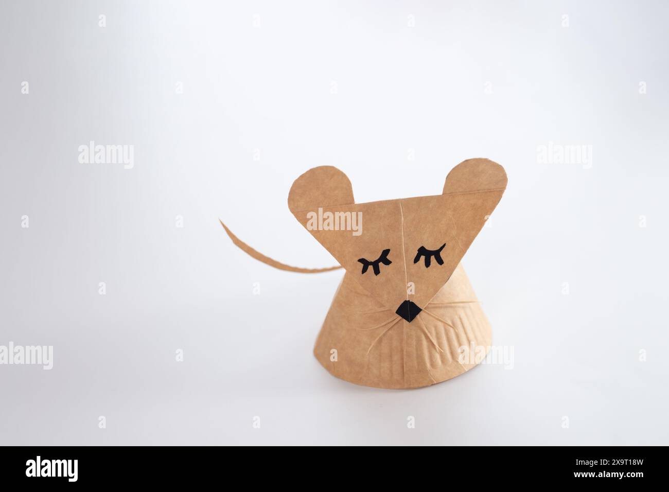 how to make a paper plate mouse craft, funny easy craft ideas, DIY ...