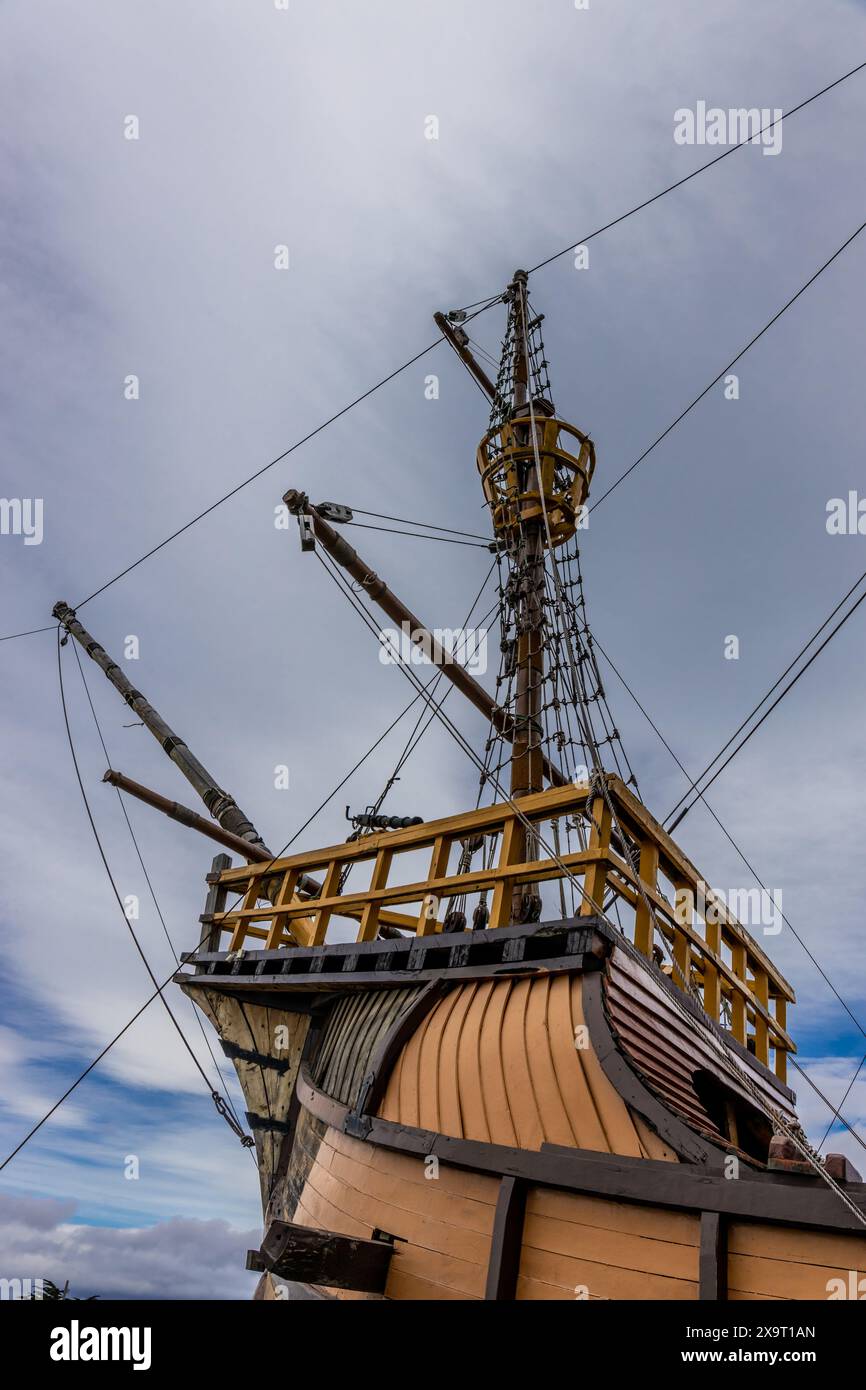 Punta Arenas city in Chile, Patagonia. Ships in port maritime old ...