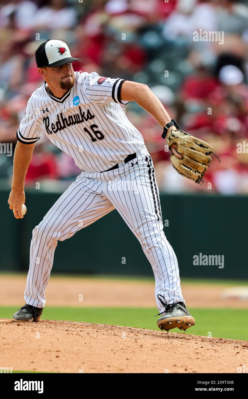 June 2, 2024: SEMO pitcher Payton Lawrence #16 starts his wind up on ...