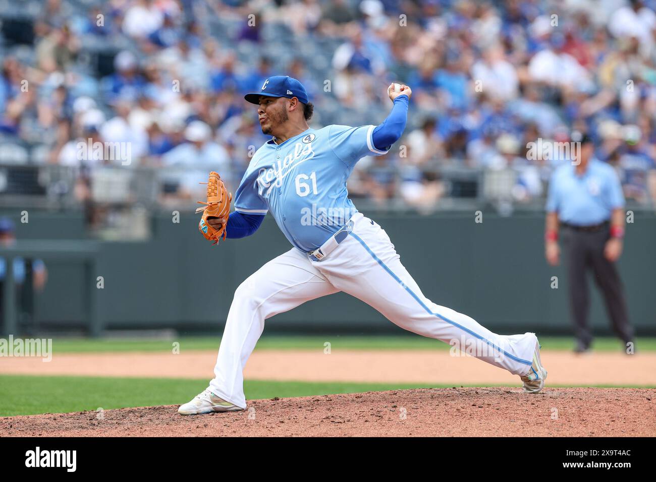 Kansas City, MO, USA. 2nd June, 2024. Kansas City Royals pitcher Angel ...