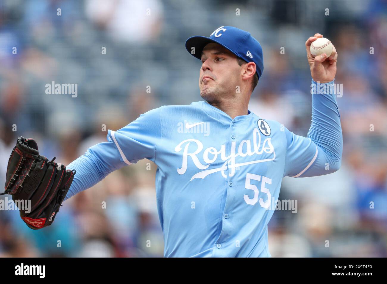 June 2, 2024: Kansas City Royals starting pitcher Cole Ragans (55 ...