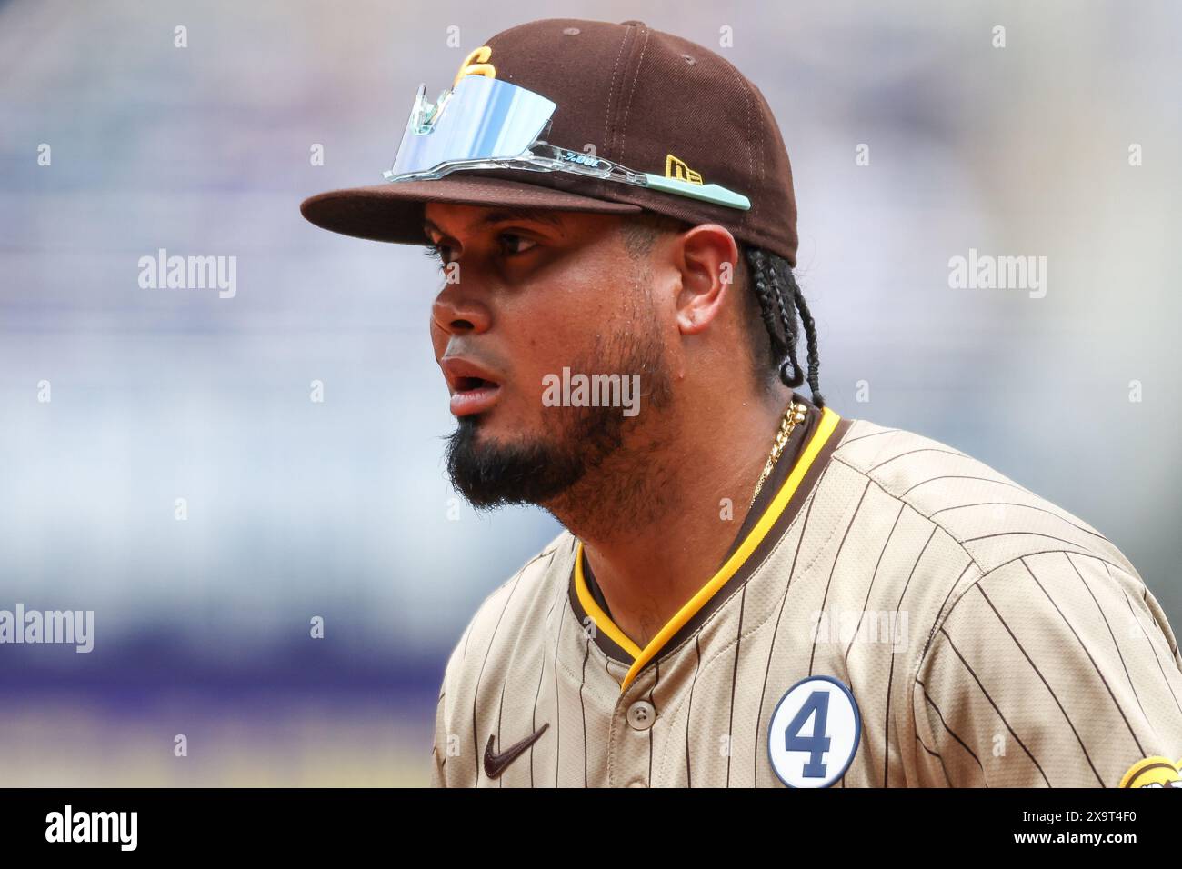 June 2, 2024: San Diego Padres first baseman Luis Arraez (4) during a ...