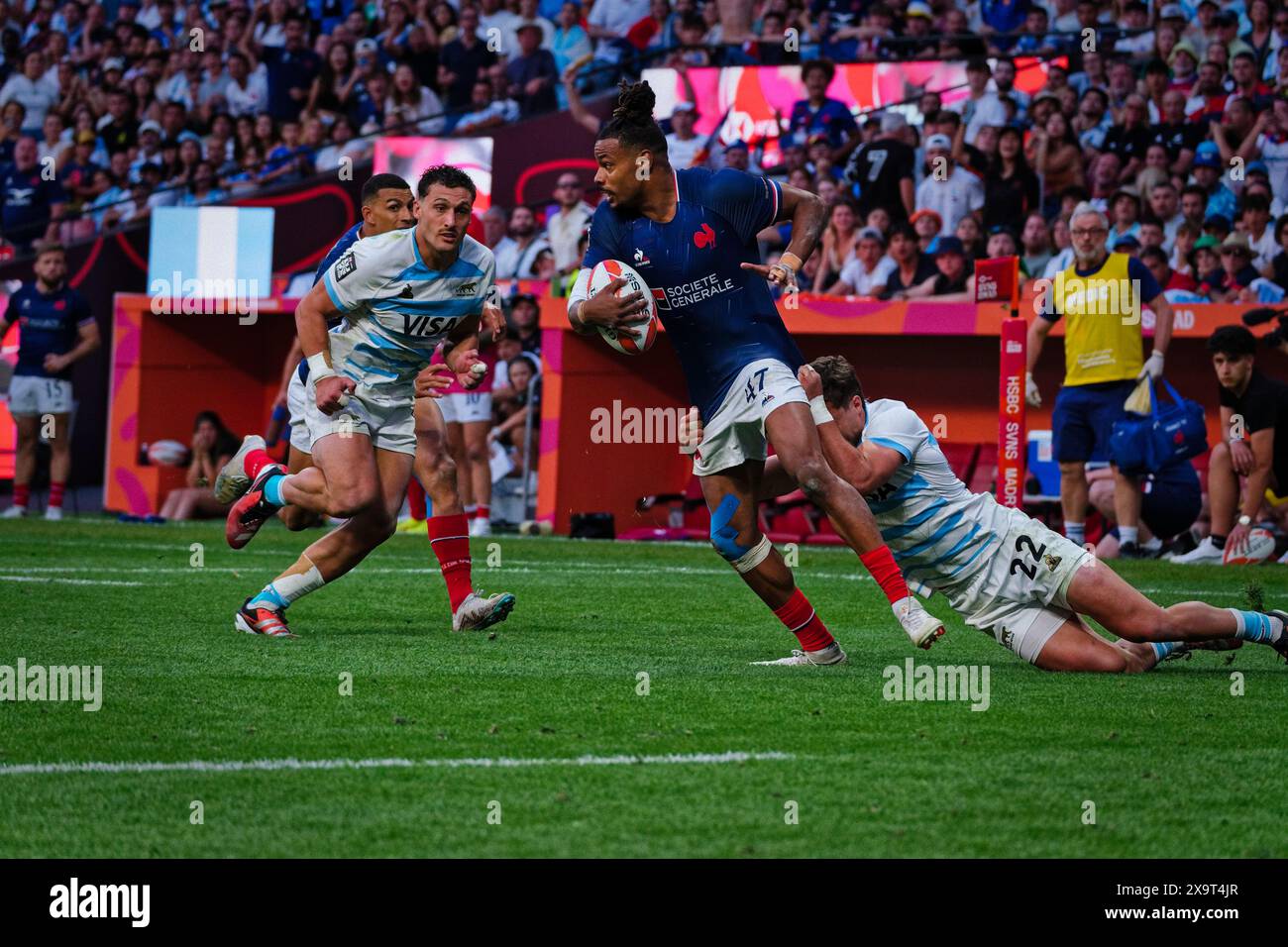 Madrid, Spain. 02th June, 2024. Finals of the Rugby Sevens Championship ...
