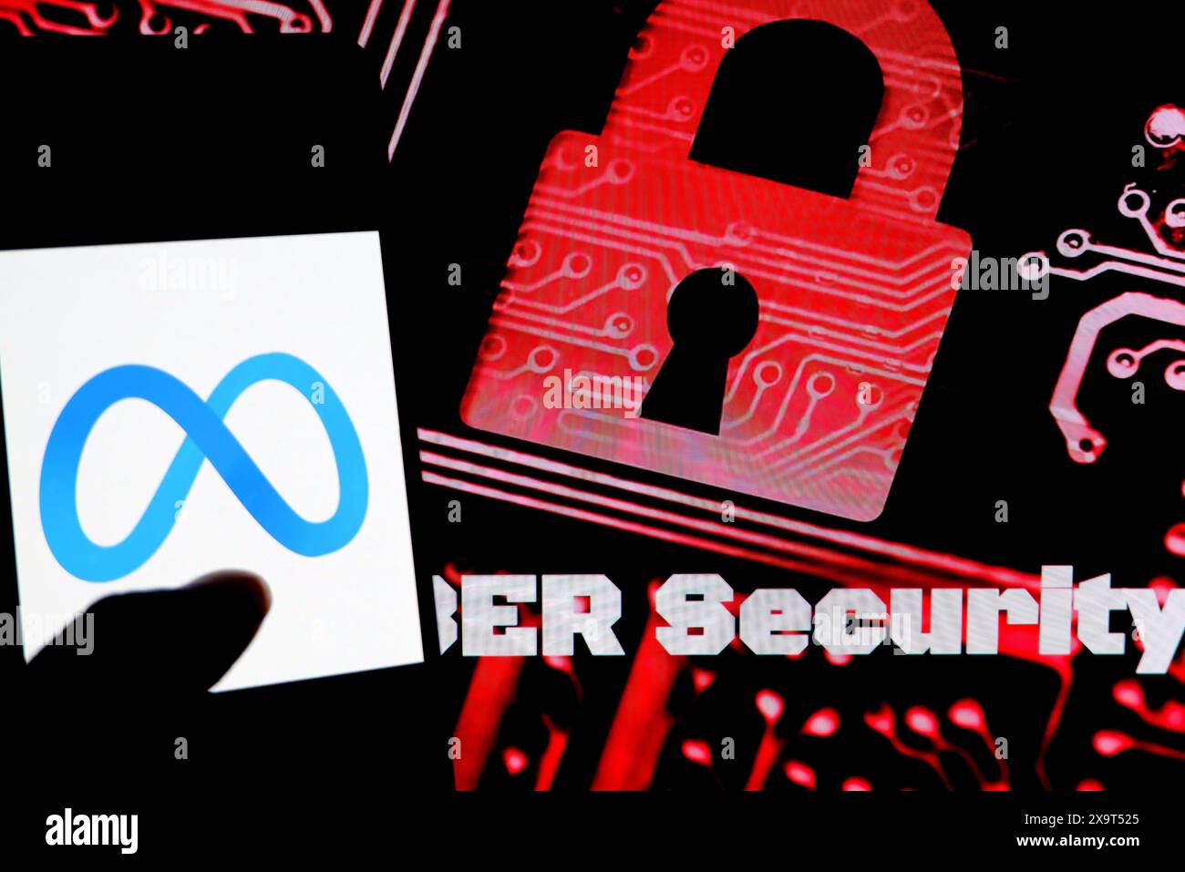 In this photo illustration, a Meta logo seen displayed on a smartphone ...