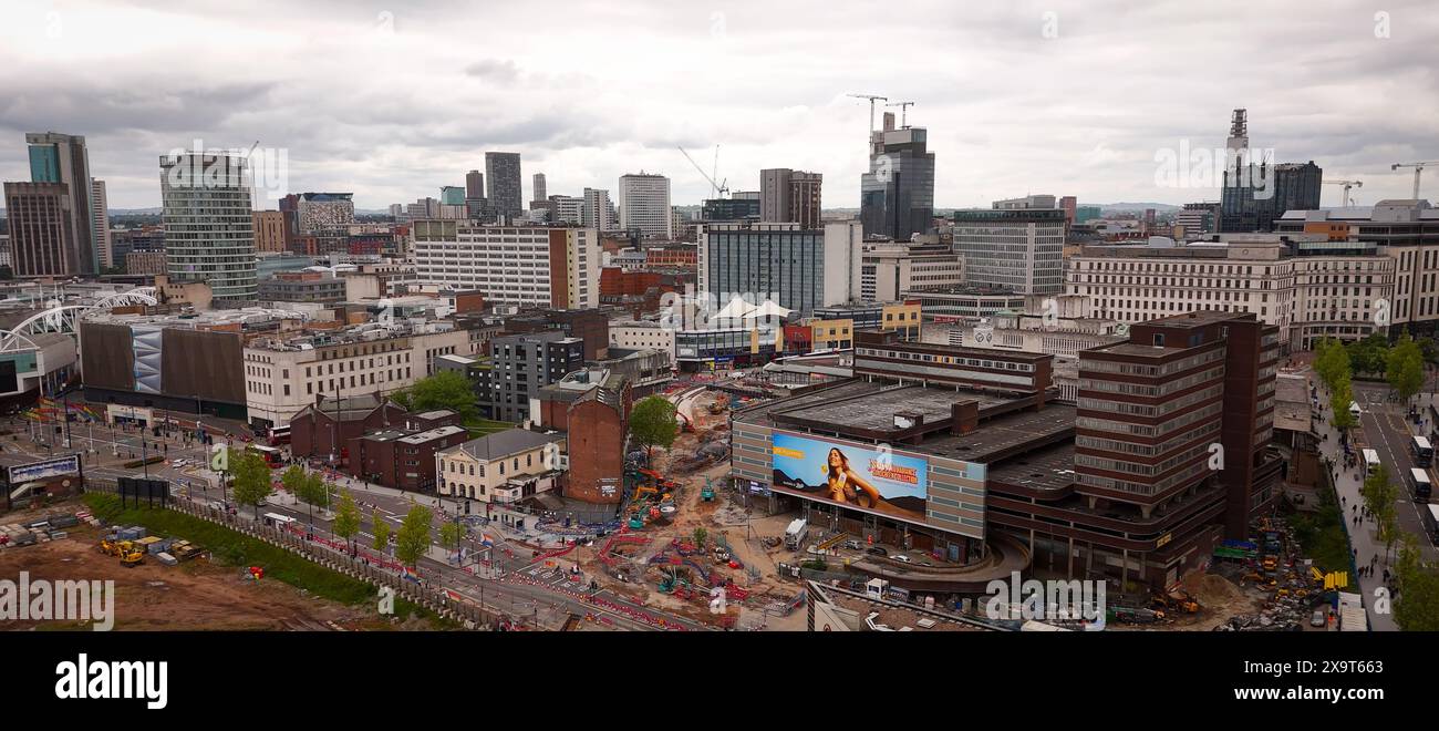 The city centre of Birmingham from above - aerial view - BIRMINGHAM ...