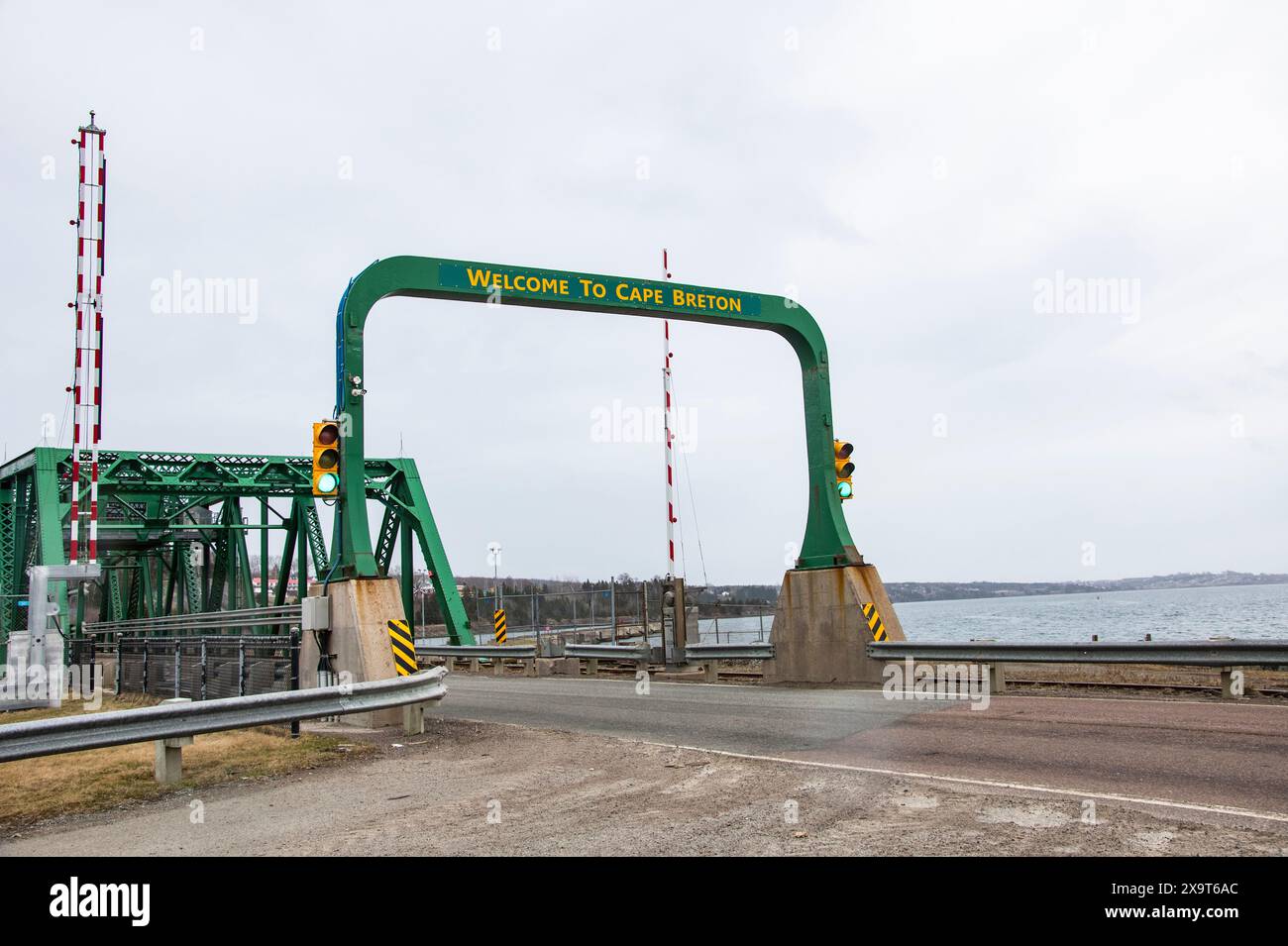 Welcome to Cape Breton sign on the Canso Causeway in Port Hastings ...