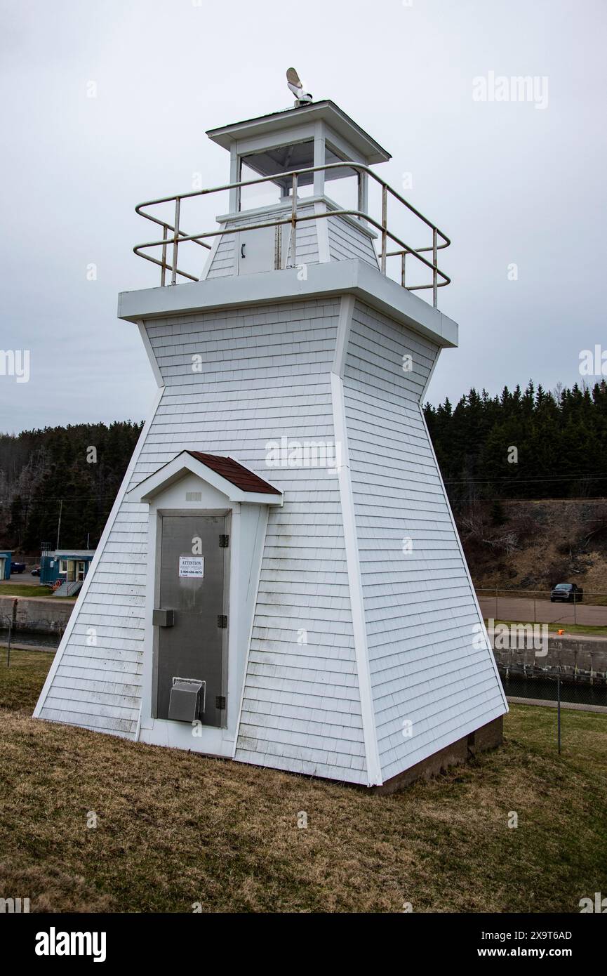 Canso Range Rear Lighthouse in Port Hastings, Nova Scotia, Canada Stock ...
