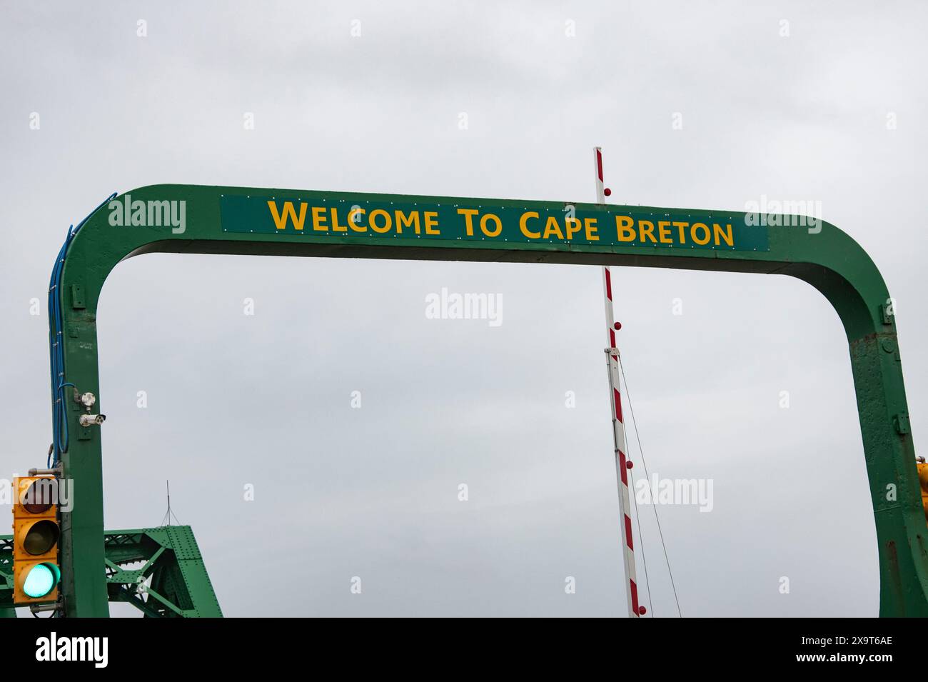 Welcome to Cape Breton sign on the Canso Causeway in Port Hastings ...