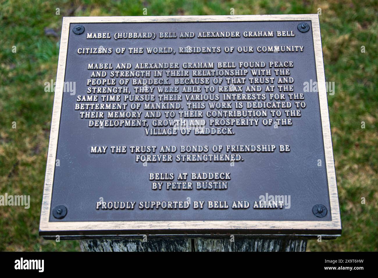Alexander Graham Bell and his wife Mabel (Hubbard) Bell plaque in ...