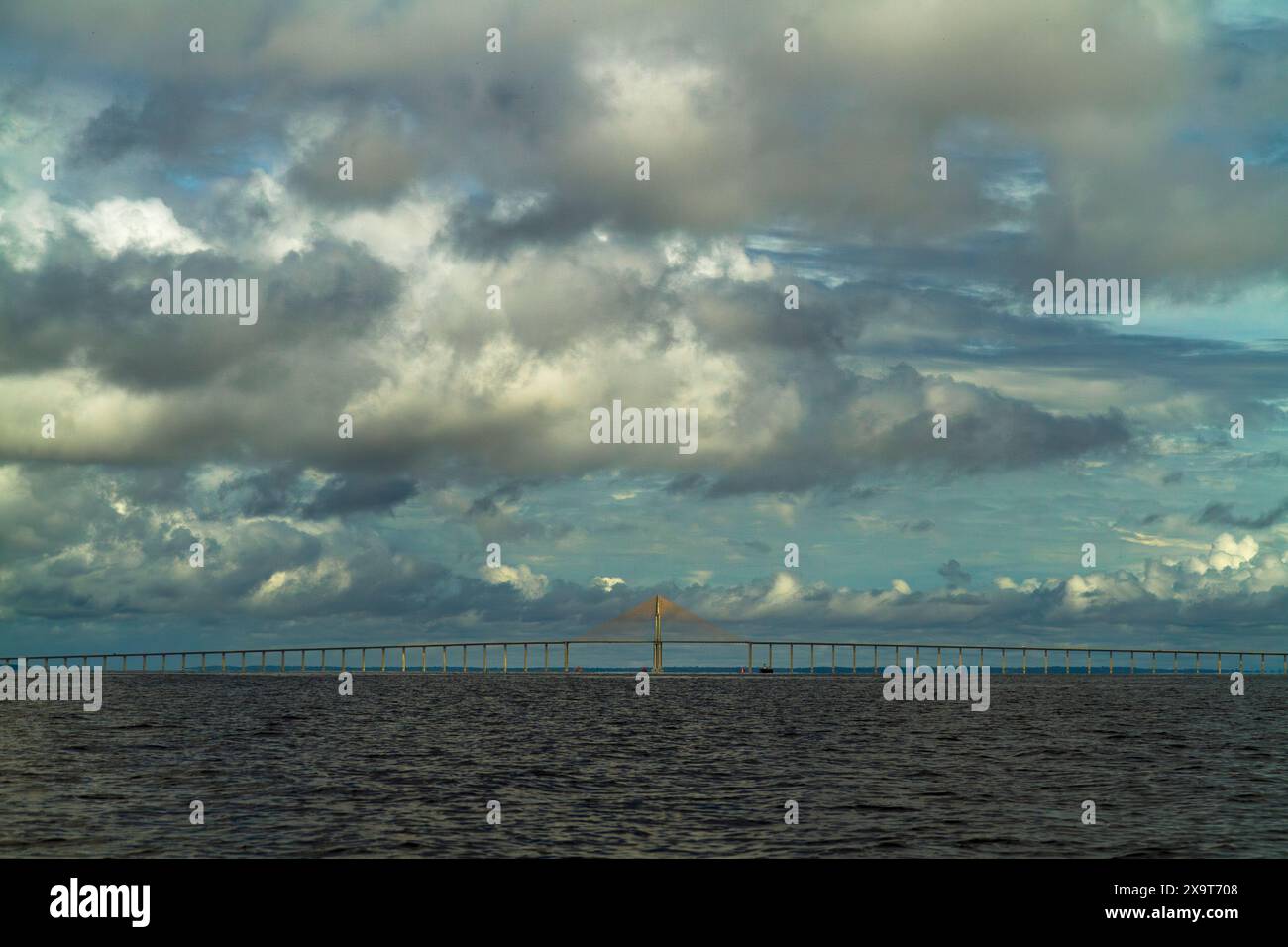 Bridge on the Amazon river Stock Photo - Alamy