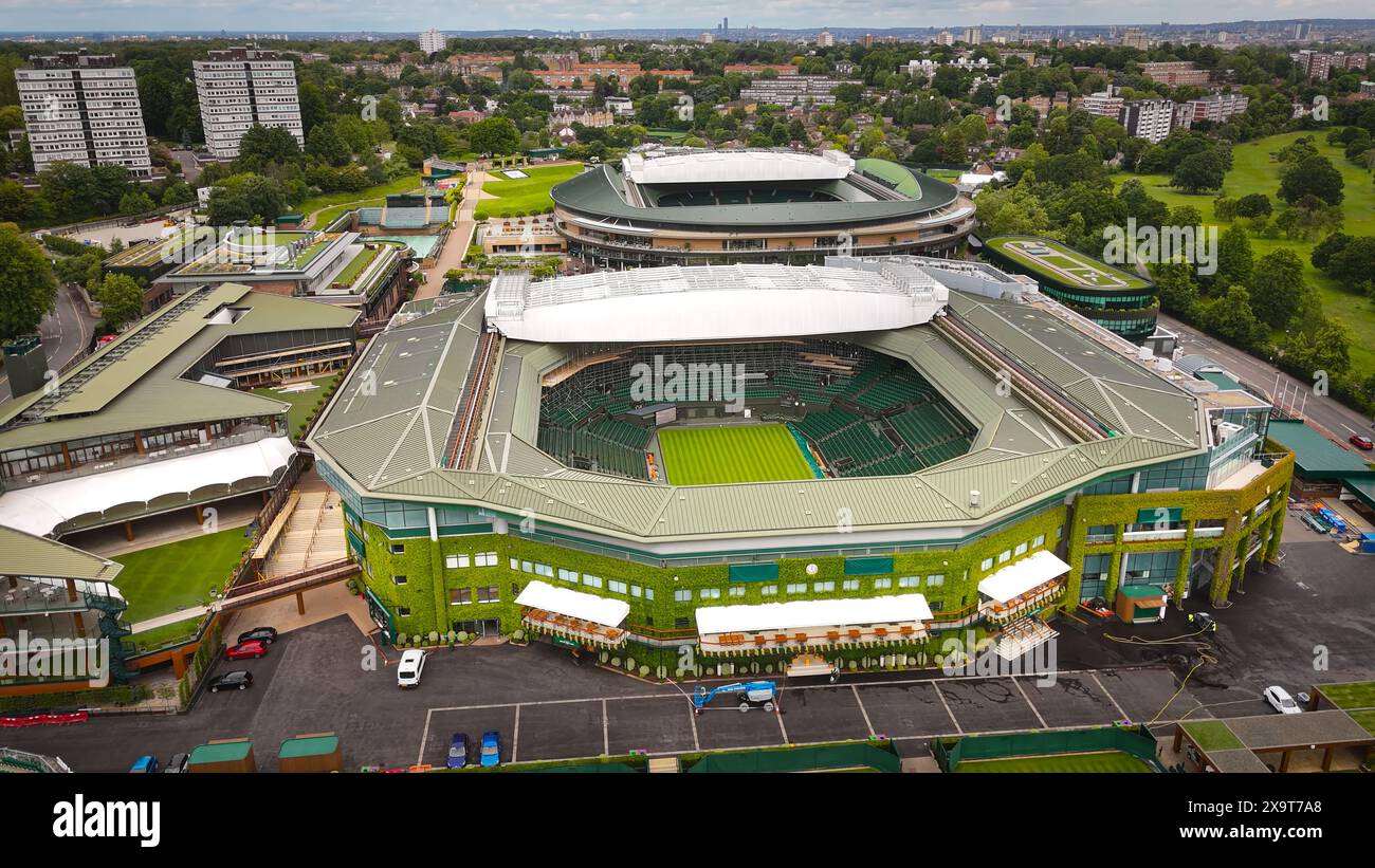 Wimbledon Centre Court - Flight over the famous Tennis grounds - LONDON ...