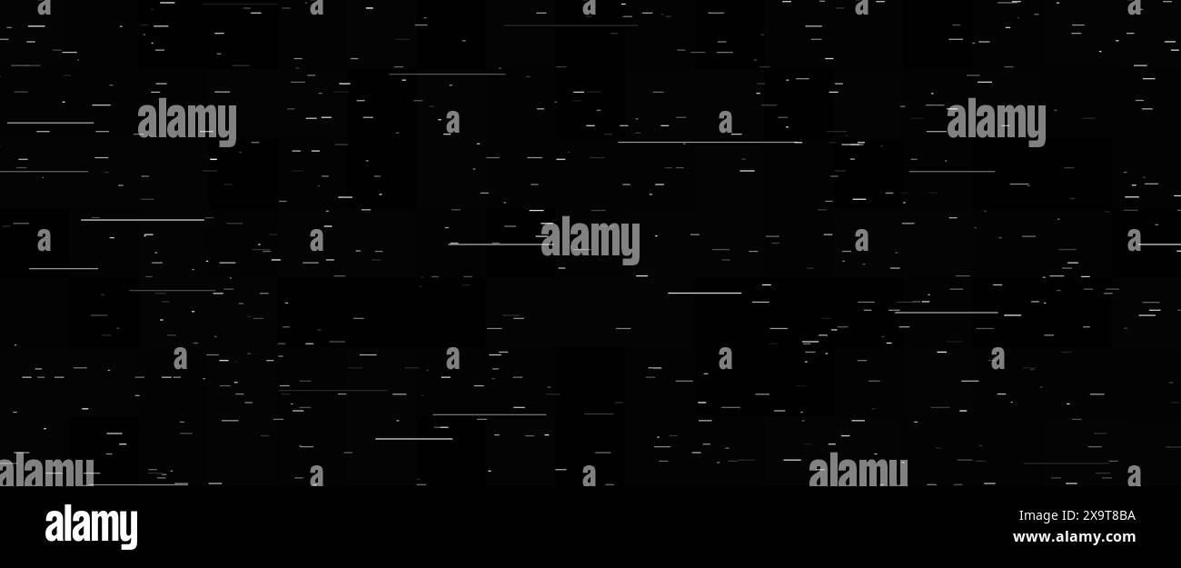 Tv video noise texture template. Rippled video tape background. Glitch ...