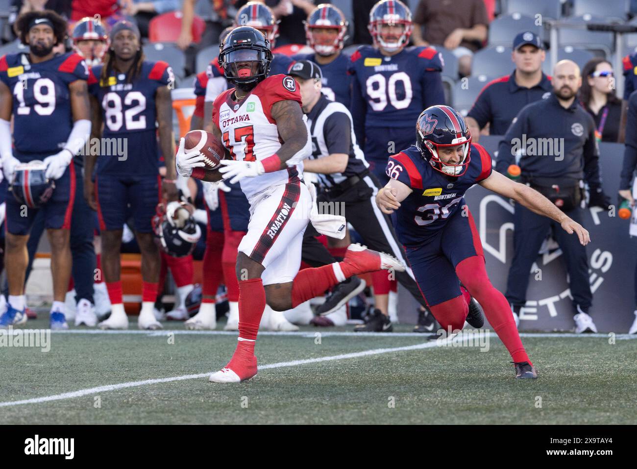 Ottawa, Canada. 31st May, 2024. Ottawa Redblacks DeVonte Dedmon (17 ...