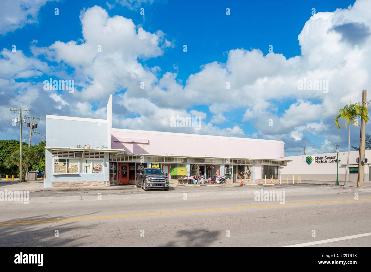 Opa Locka Miami, FL, USA - June 1, 2024: Mom and pop shops Opa Locka ...