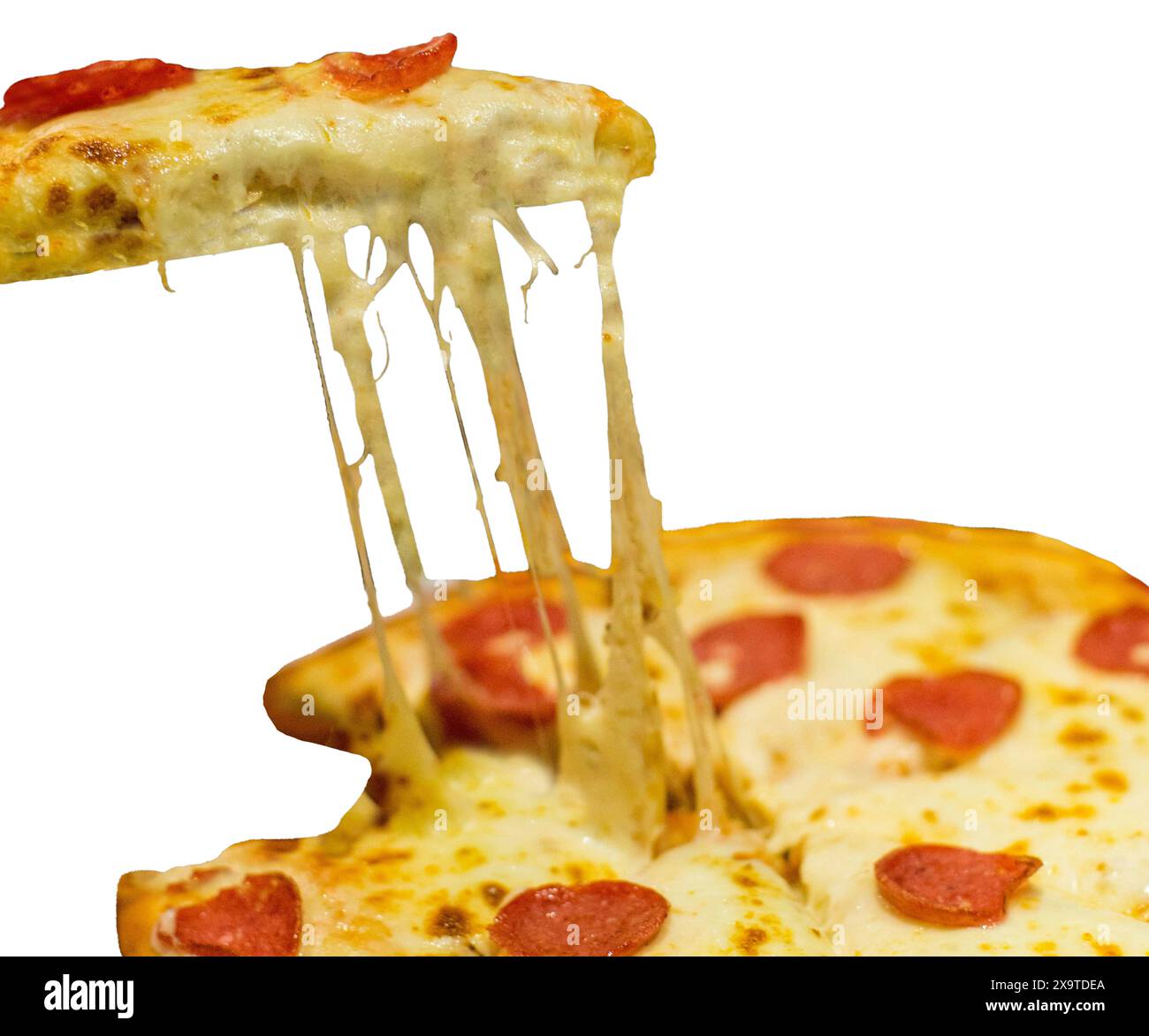 margherita pizza on a white background .Neapolitan pizza with spices ...