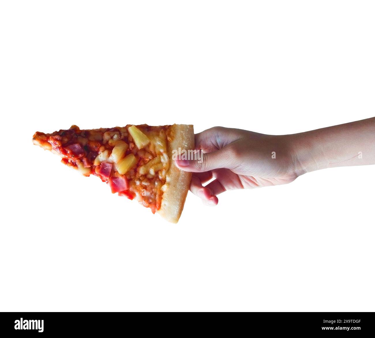 Slice of fresh classic Italian original pepperoni pizza isolated on ...