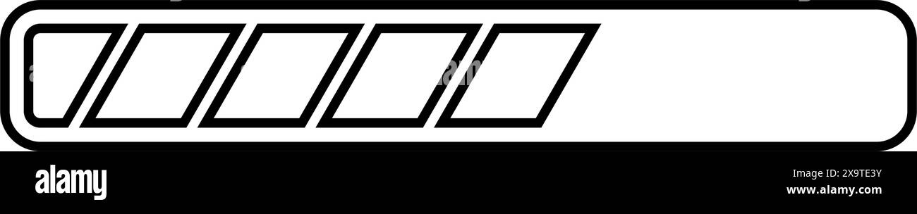 Loading or progress completed percentage bar vector illustration Stock ...